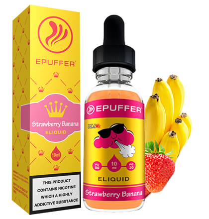 Strawberry Banana eliquid & Vape Liquid | E-Liquid | ePuffer Vape