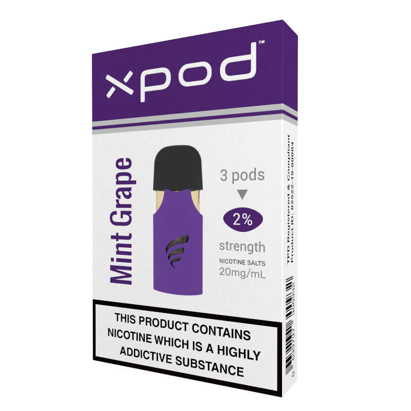 XPOD Sweet Grapes with Mint | Prefilled ePuffer Vape Pods | ePuffer EU