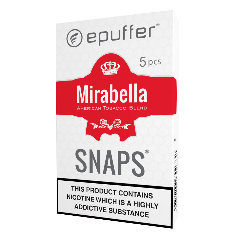 ePuffer SNAPS Magnetic E-Cigarette Tan Mirabella Tobacco cartomizer ...