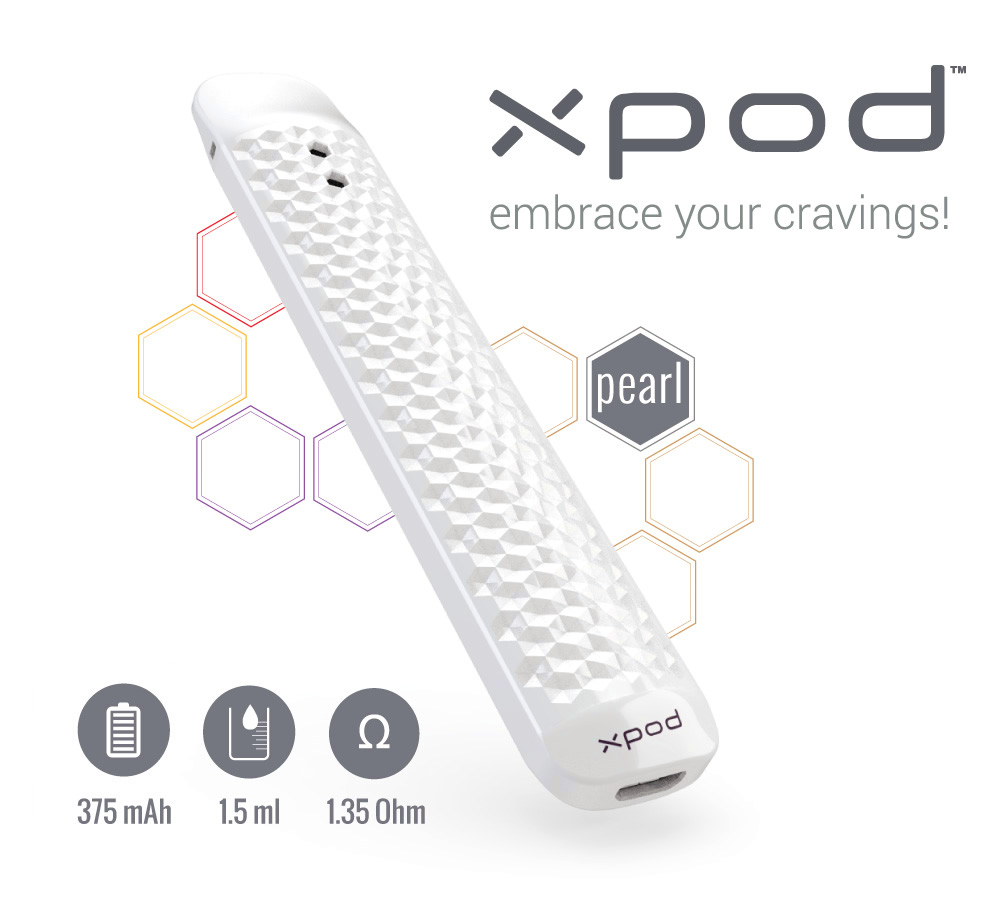 Xpod - Pearl White Vape POD Kit