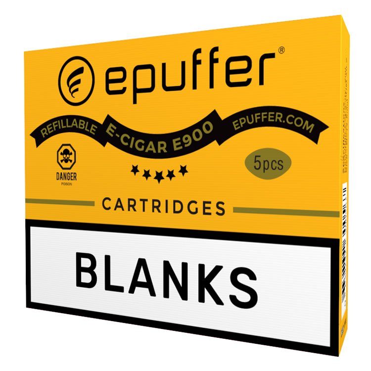 Electronic Cigar by ePuffer | ECIGAR 900 Blank Refillable Cartridges
