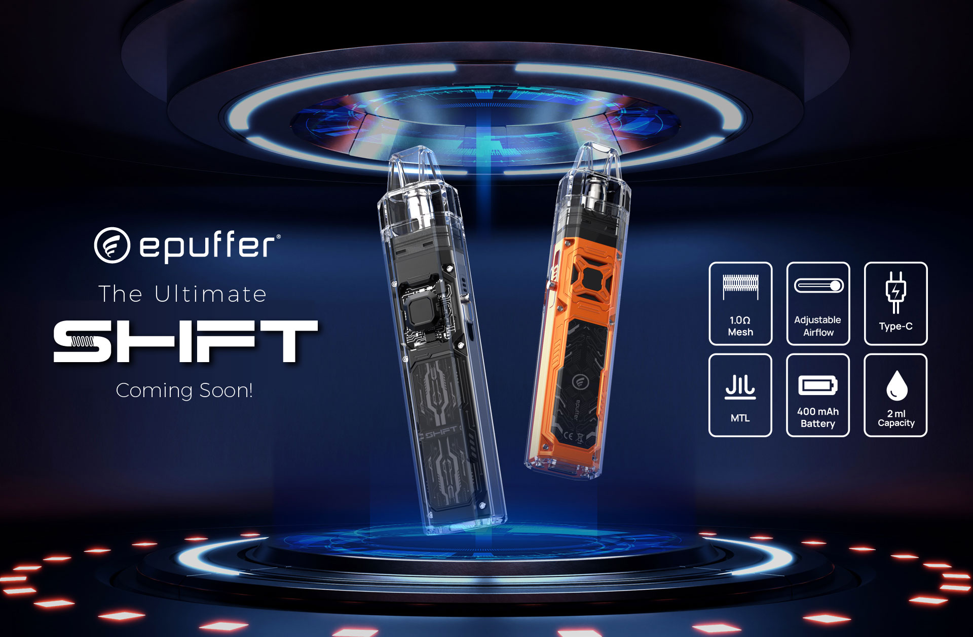 Buy ePuffer SHIFT Vape POD | #1 Open Vape POD for Sale Online in the UK